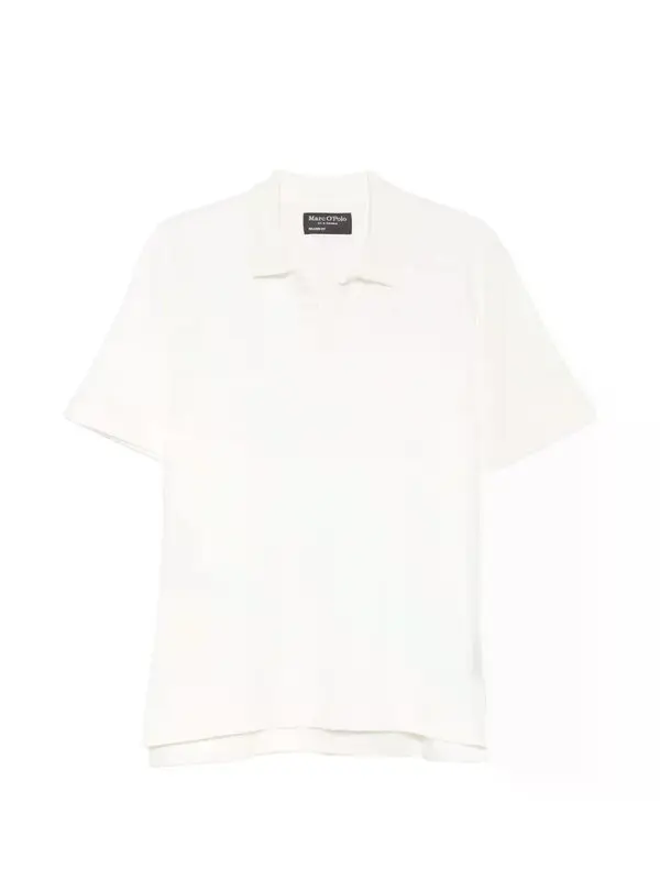 Marc O'polo Ribbed Knit Short-sleeve Top - Neutrals