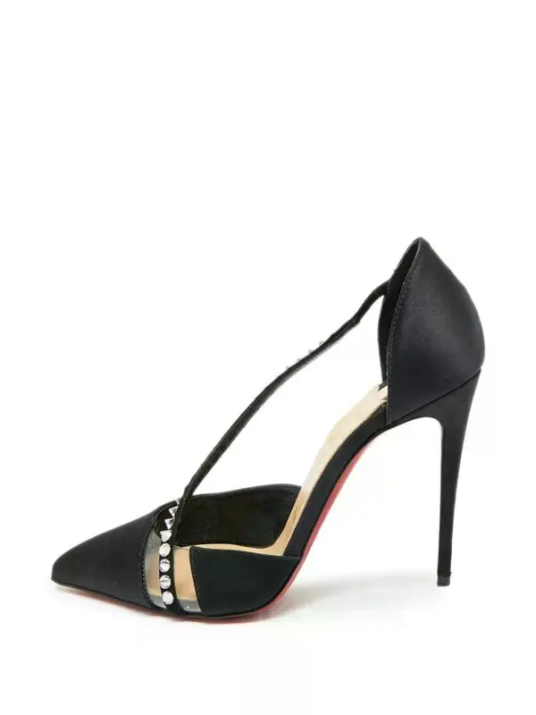CHRISTIAN LOUBOUTIN Krystal Cross D'orsay Pumps - Black