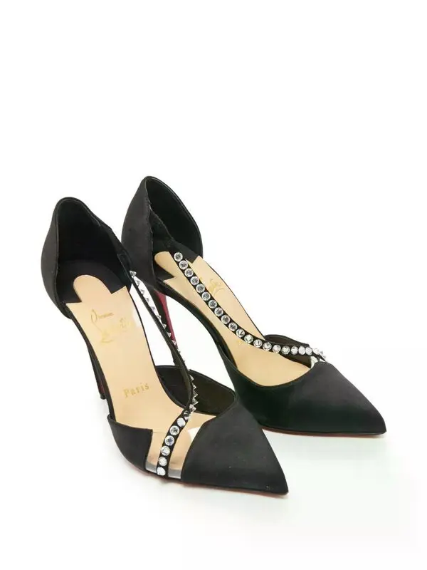 CHRISTIAN LOUBOUTIN Krystal Cross D'orsay Pumps