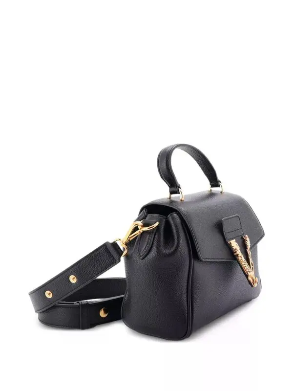 Versace Virtus Top Handle Bag Leather Small Shoulder Bag