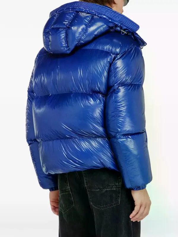 DIESEL® Down Puffer Jacket With Detachable Hood - Blue