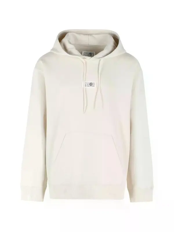 MAISON MARGIELA Numeric Logo Hoodie - White