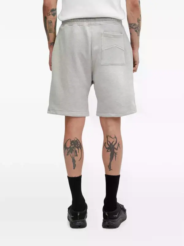 Rhude Logo Embroidered Drawstring Shorts - Grey