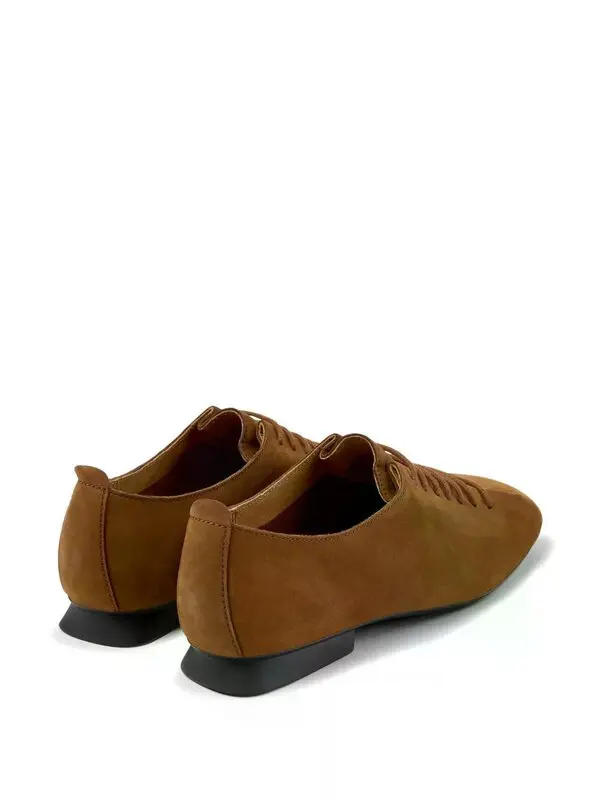 Camper Casi Myra Lace-up Ballet Flats - Brown