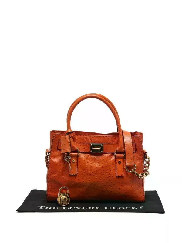 Michael Kors Hamilton Ostrich-effect Tote Bag