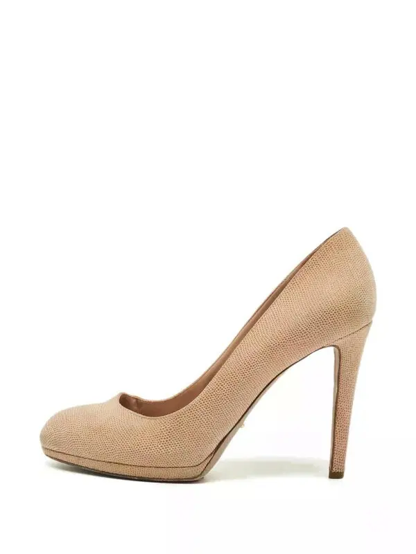SERGIO ROSSI Textured Round-toe Pumps