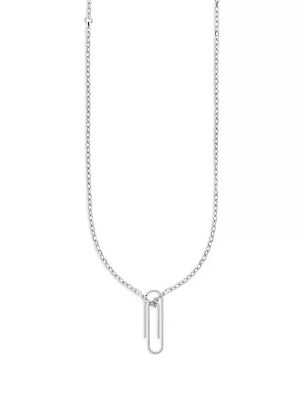 Off-White Paperclip-pendant Cable-link Necklace