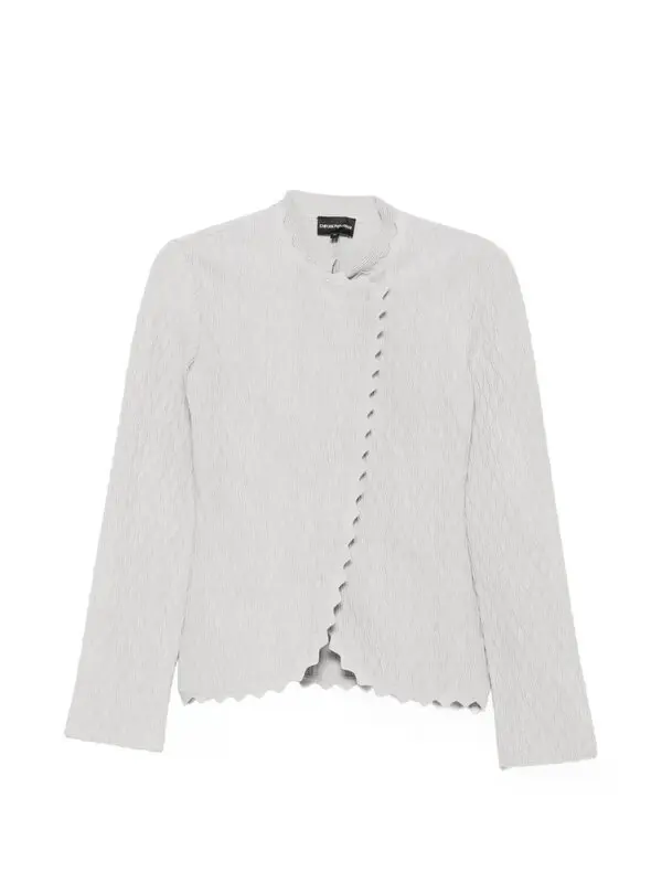 Emporio Armani Textured Wave Jacket - Grey