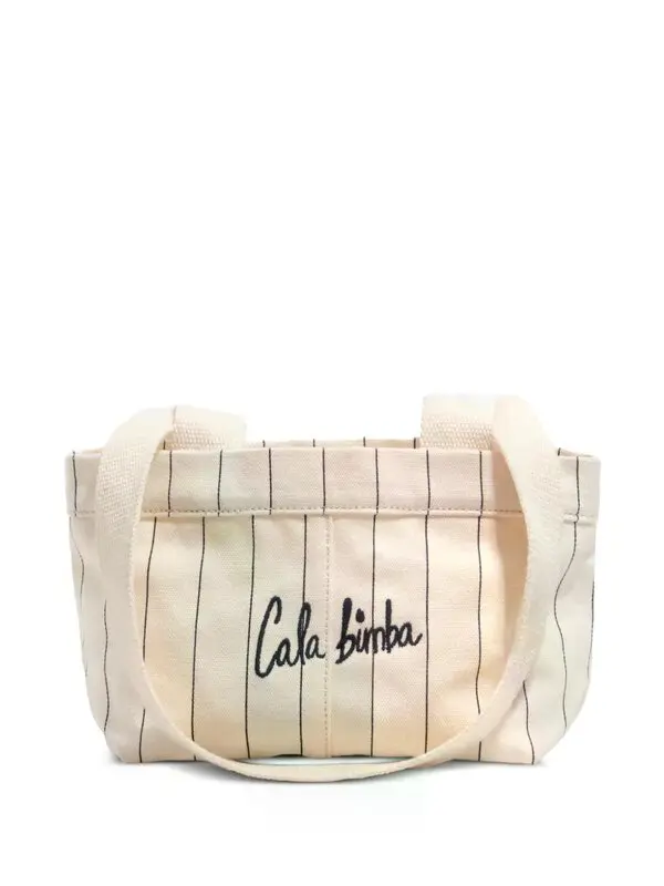 Bimba Y Lola Mini Pinstripe Logo Shoulder Bag