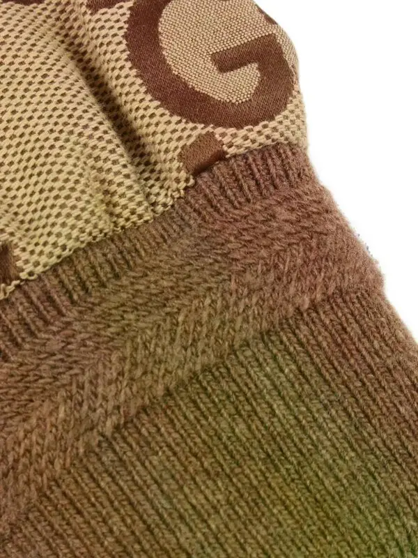 Gucci Jumbo Gg Canvas High Neck Zip Up Jacket