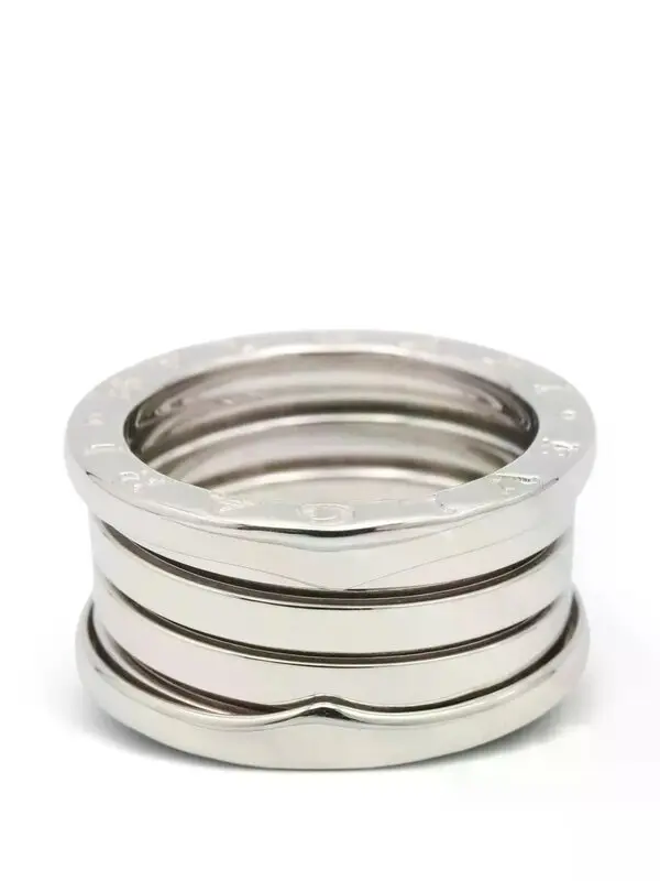 BVLGARI 18k White Gold B.zero1 Four-band Ring - Silver