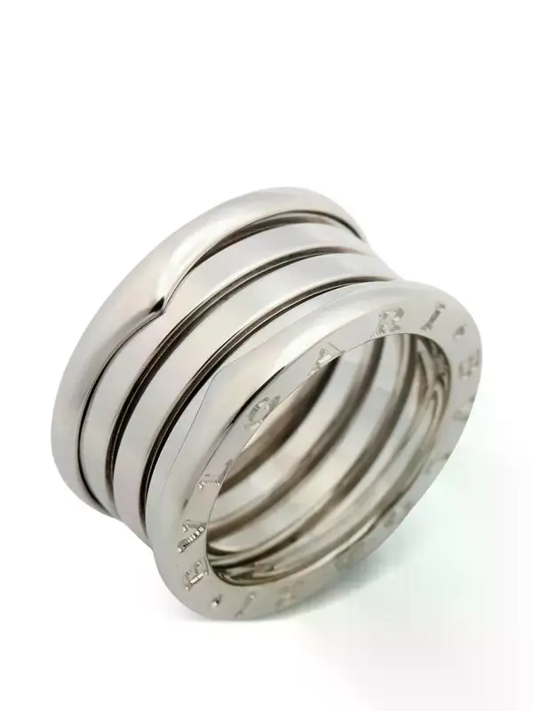 BVLGARI 18k White Gold B.zero1 Four-band Ring - Silver