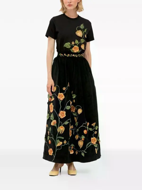 Agua Bendita Tangelo Uchuva Maxi Skirt