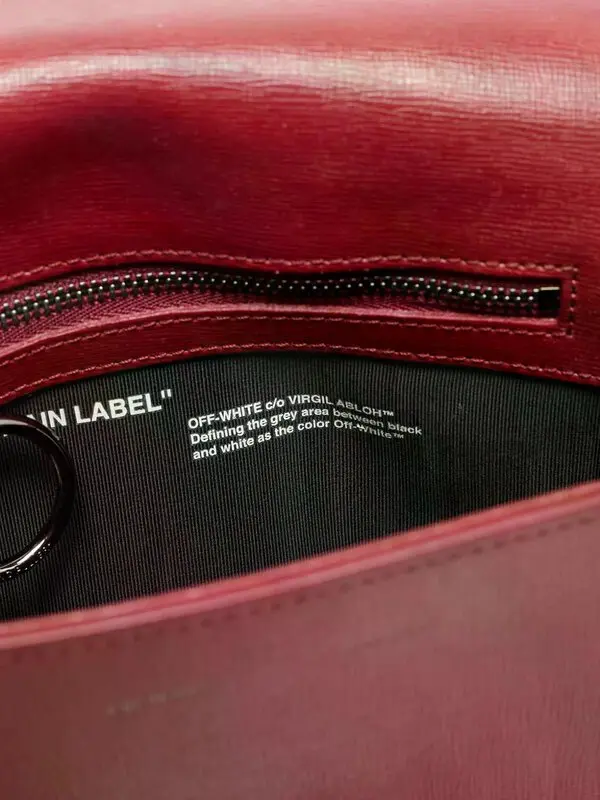 Off-White Binder Clip Shoulder Bag - Red