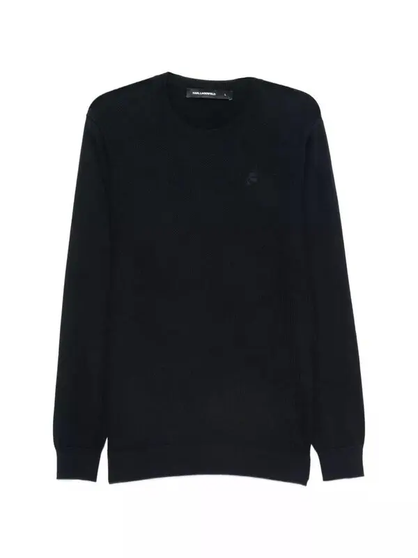 Karl Lagerfeld Crew Neck Long Sleeve Sweater