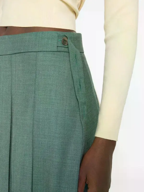 VICOLO Pleated Midi Skirt