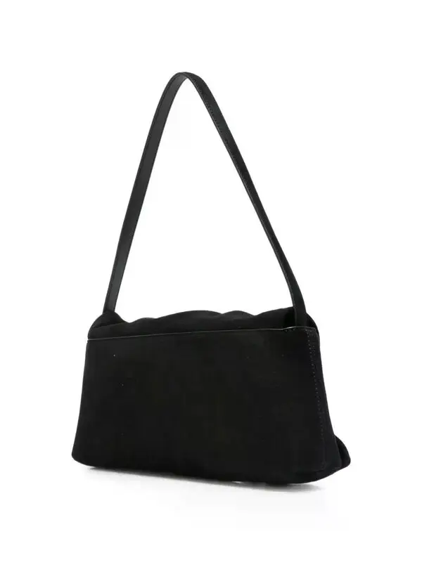 ROTATE BY BIRGER CHRISTENSEN Suede Knotted Shoulder Bag - Black