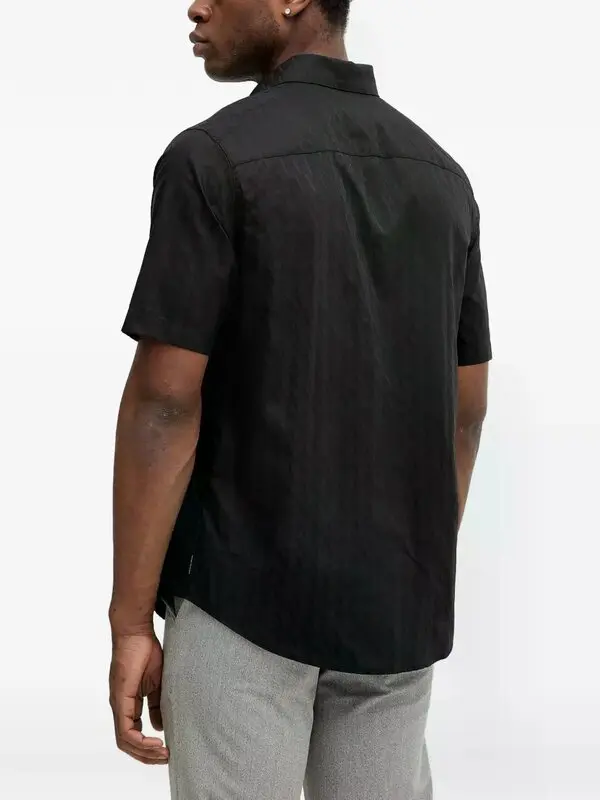 Armani Exchange Logo-jacquard Short-sleeve Shirt