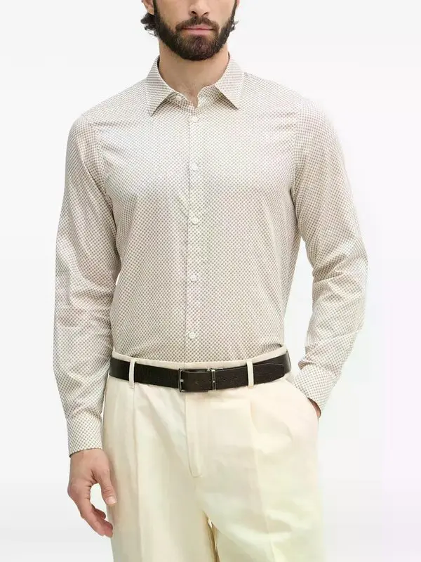 Armani Exchange Check-print Long-sleeve Shirt