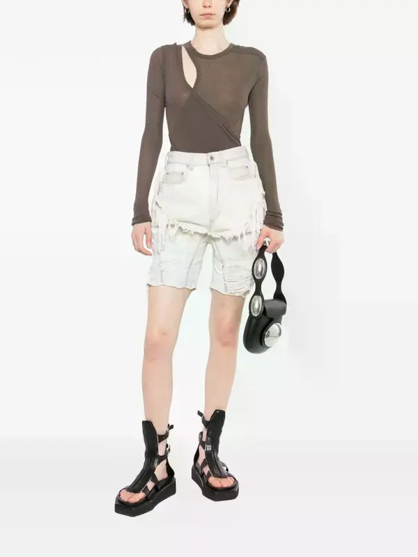 Rick Owens Slivered Shorts - Neutrals