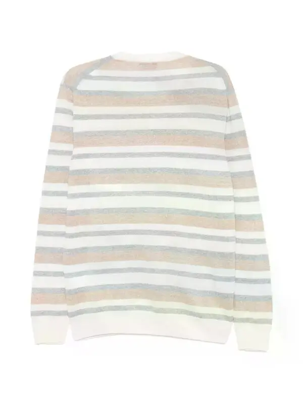 GRAN SASSO Striped Crew Neck Sweater