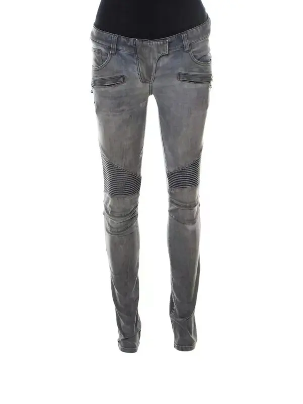 Balmain Pin-tucked Knee Detail Jeans