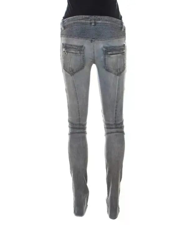 Balmain Pin-tucked Knee Detail Jeans