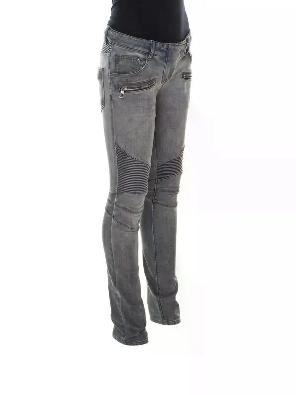 Balmain Pin-tucked Knee Detail Jeans