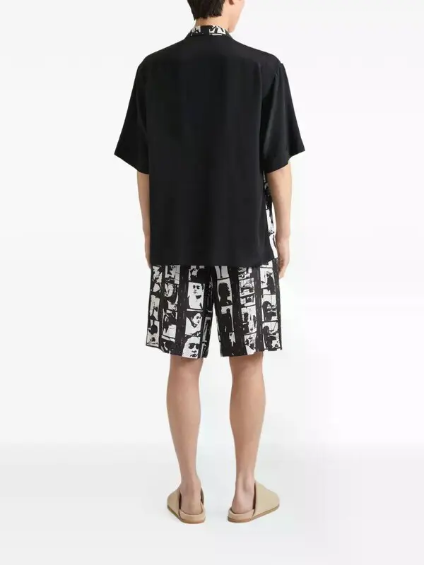 Givenchy Graphic-print Short-sleeve Shirt - Black