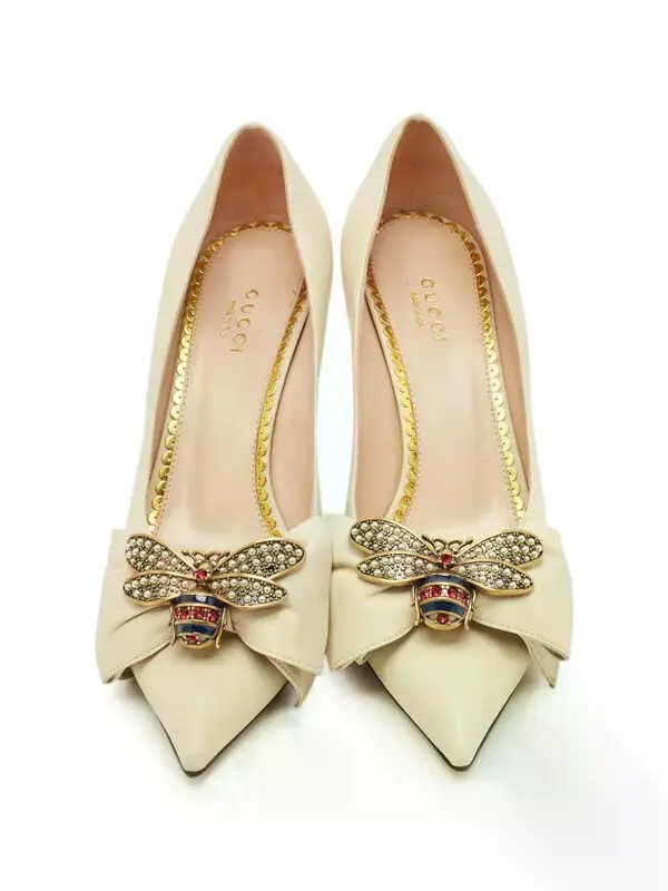 Gucci Queen Margaret Bee-motif Pumps