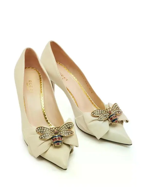 Gucci Queen Margaret Bee-motif Pumps