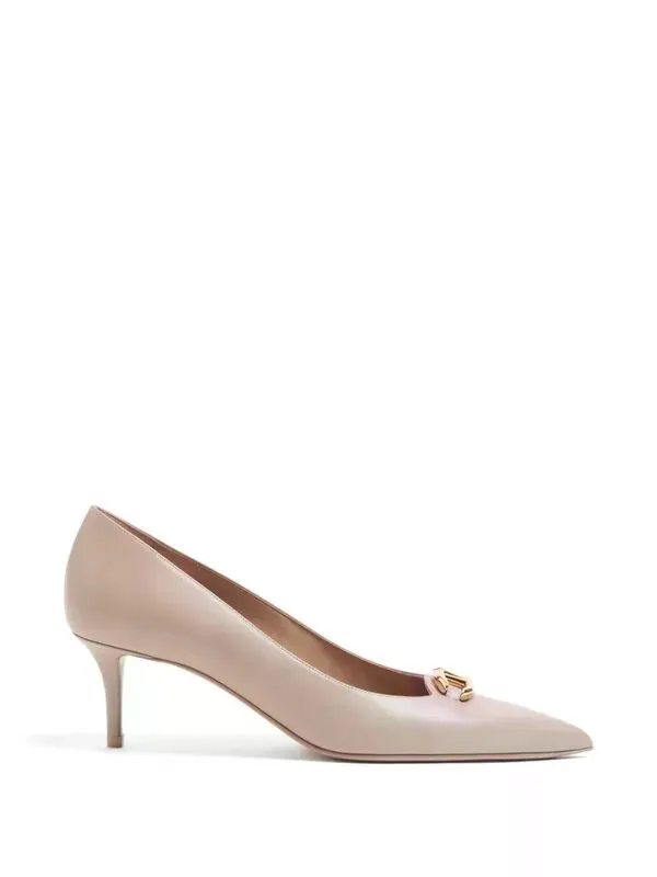 Valentino Garavani Vlogo Signature Calfskin Pumps 60mm - Neutrals