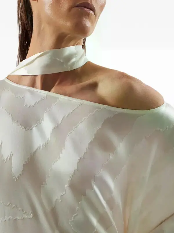 TALLER MARMO One-shoulder Kaftan Maxi Dress