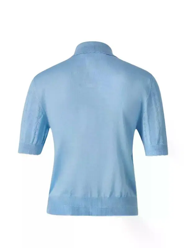 Marni Pointelle Knit Polo Shirt