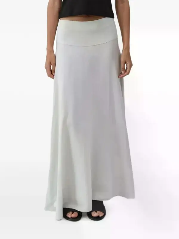 ST. AGNI Fluid Circle-hem Skirt - Grey