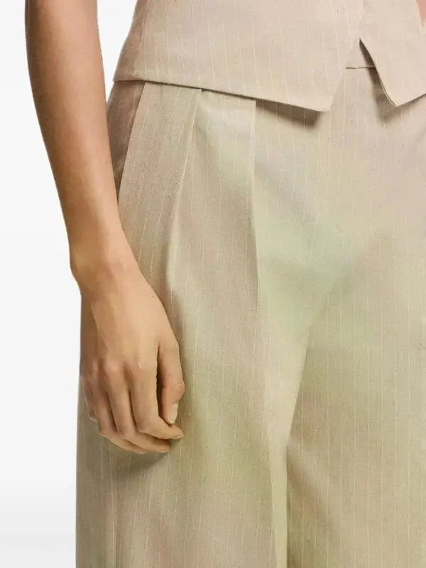 Hugo Pinstripe Pattern Pleated Trousers