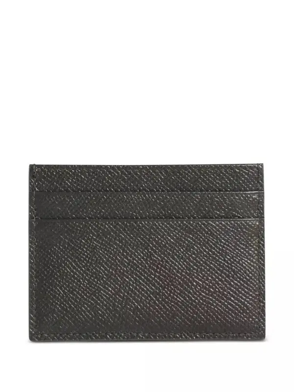 Dolce & Gabbana Dauphine Logo-plaque Grained-leather Card Holder