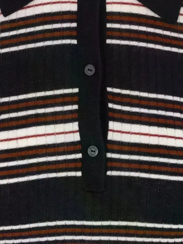 Max Mara Striped Ribbed Sweater - Blue
