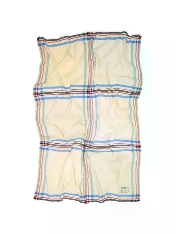 Bimba Y Lola Check-pattern Frayed-edge Beach Towel
