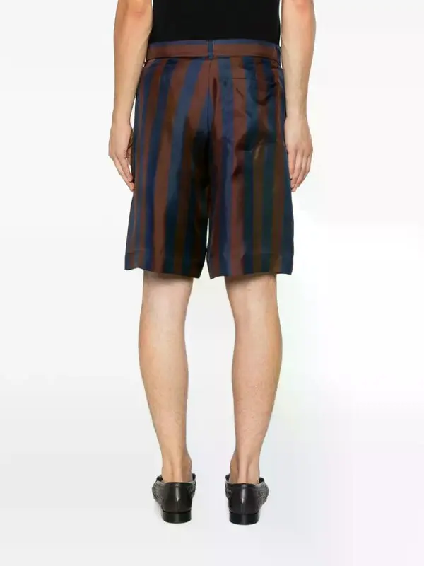 Fendi Striped Silk Shorts