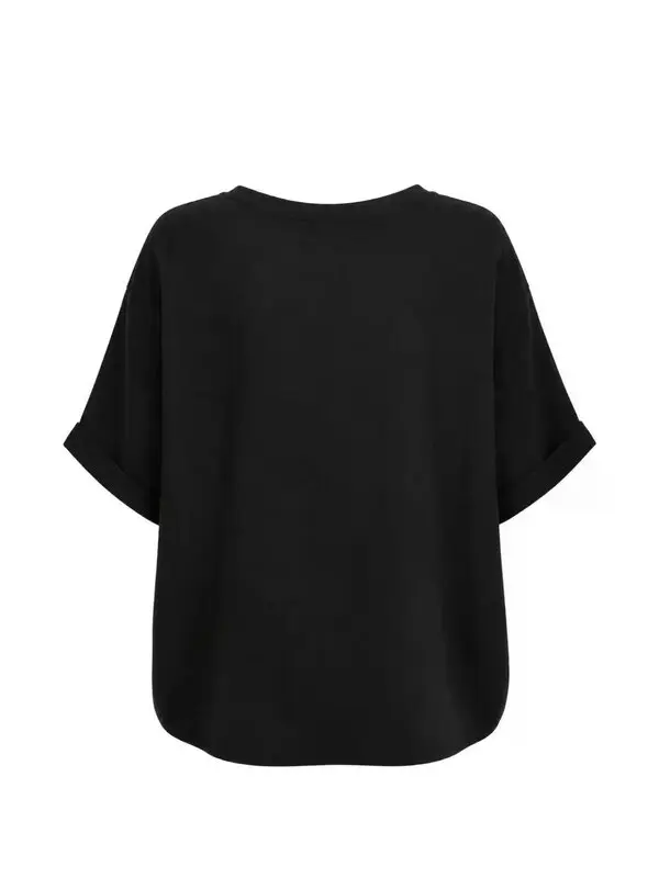 Dusan Rolled Cuff Silk T-shirt