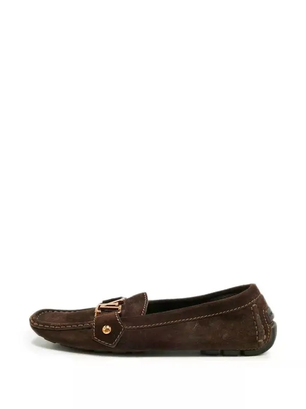LOUIS VUITTON Monte Carlo Suede Loafers