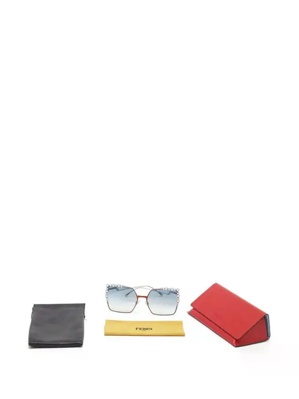 Fendi Studded Square-frame Sunglasses