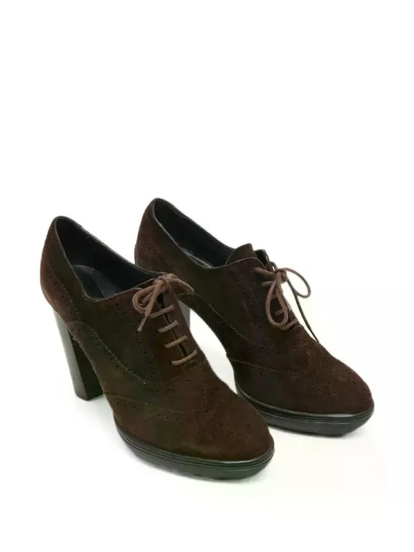 TOD'S Brogue Detail Lace-up Pumps