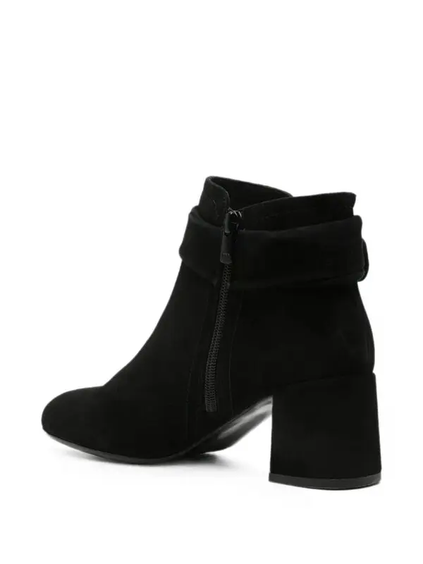 SERGIO MORETTI FIRENZE Bow-detail Suede Ankle Boots