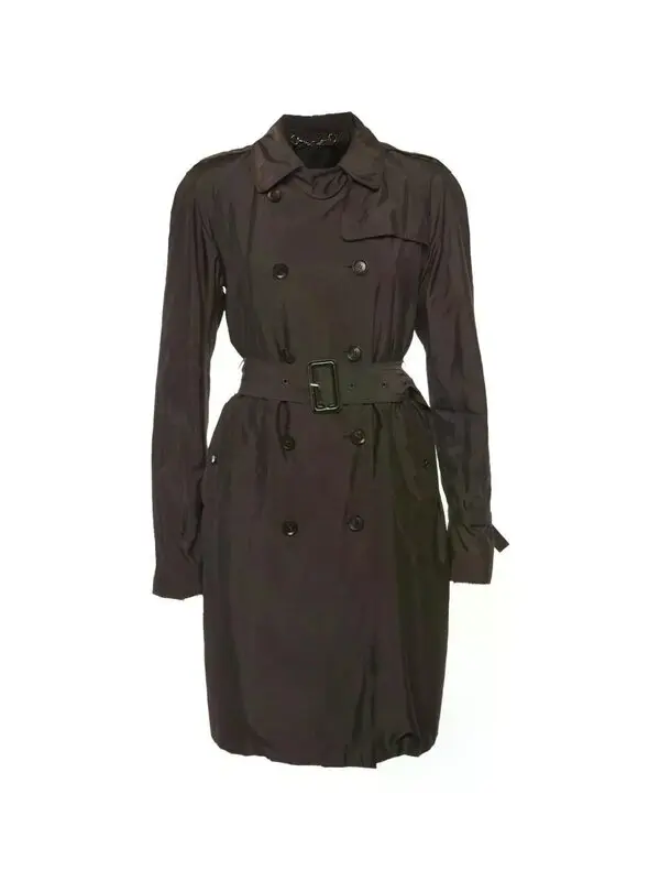 Gucci Double-breasted Trench Coat - Black
