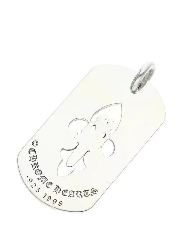 Chrome Hearts Fleur Dagger Pendant - Silver