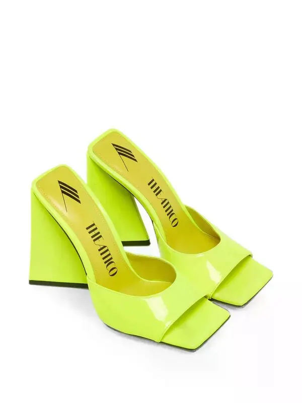 Attico Devon Patent Leather Block Heel Sandals