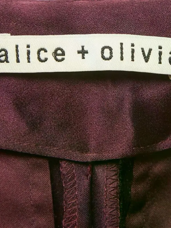 Alice + Olivia Satin Wide-leg Trousers