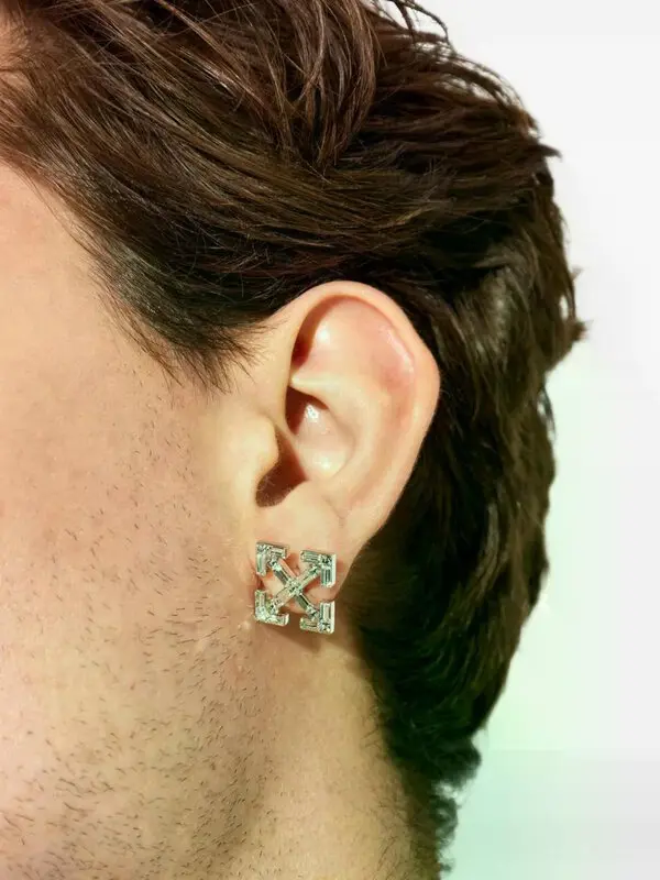 Off-White Crystal-embellished Earring